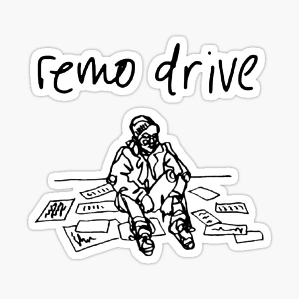 Pegatina «Remo Drive Design por Alexis Politz» de NOOSHTHEBAND | Redbubble