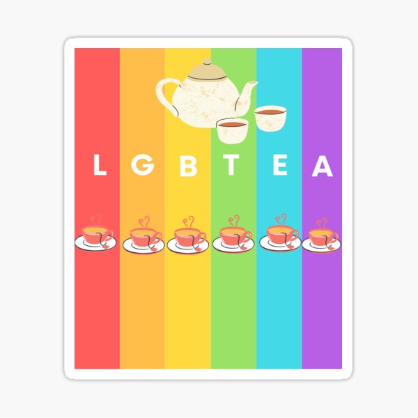 "Boba Tea LGBTea Lgbt Pride Rainbow" Sticker for Sale by ucinelm ...