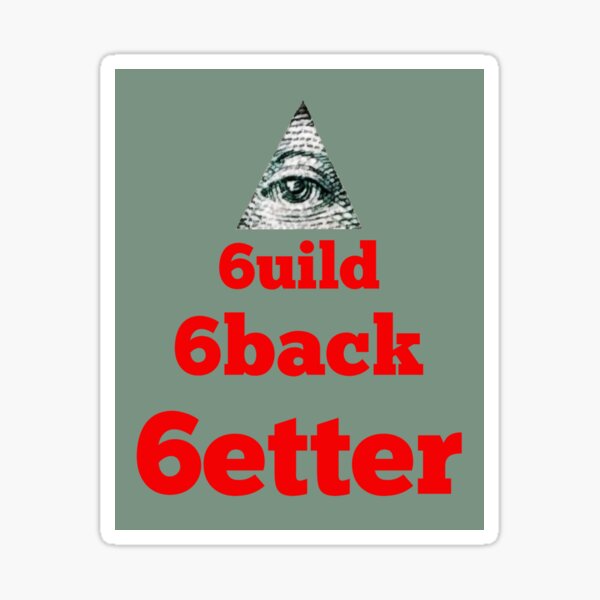 "Build Back Better" Sticker for Sale by ZoranArt | Redbubble