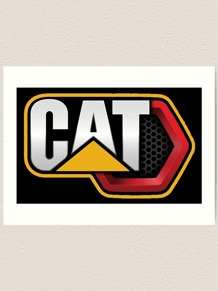 "TRACTOR-CATERPILLAR NEW LOGO" Art Print for Sale by IonaRBrown | Redbubble