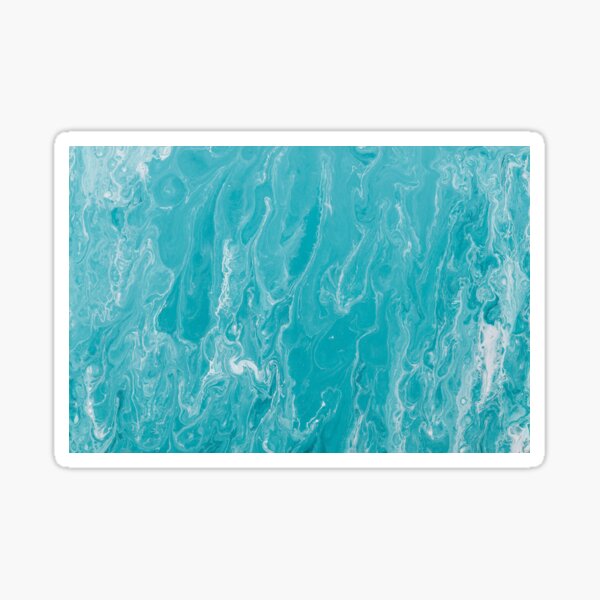 "Baby blue marble" Sticker for Sale by Poovandus | Redbubble