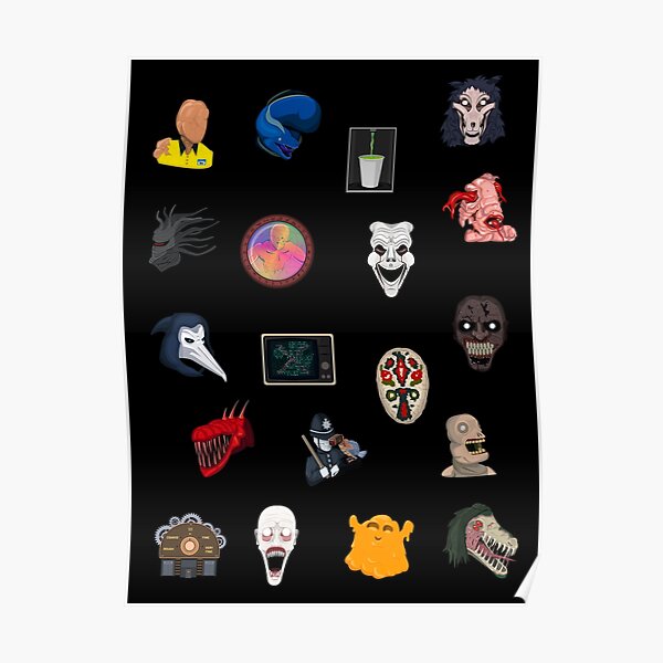 "SCP Pattern/Sticker Pack" Poster by N-G-M | Redbubble