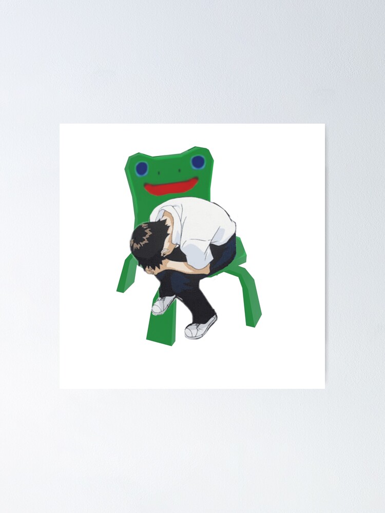 Póster «Shinji sentado en una silla de ranas» de g0blinkingg | Redbubble