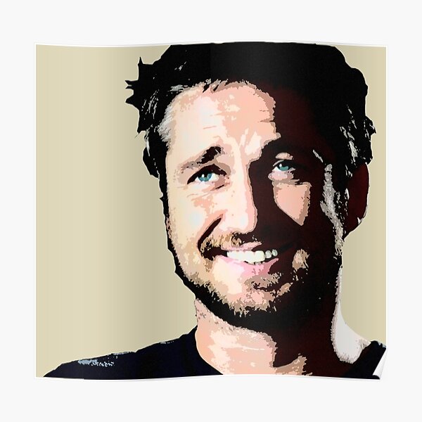 "Gerard Butler coloured" Poster for Sale by NoraMohammed | Redbubble