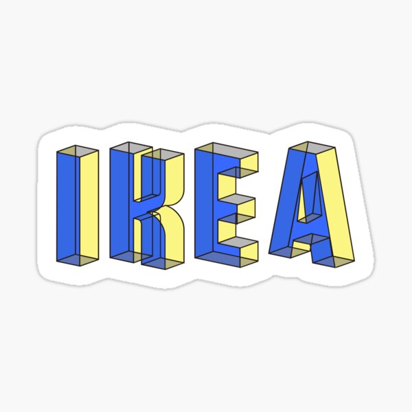 "IKEA sticker" Sticker for Sale by kreusdesigns | Redbubble