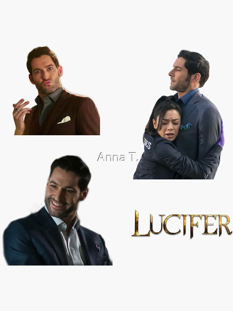 "Lucifer (Netflix) pack" Sticker for Sale by Anna T. | Redbubble