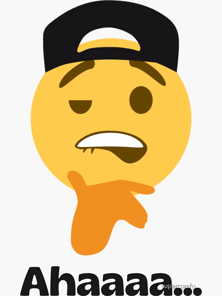 "ahaaaa..." Sticker by supercomfy | Redbubble