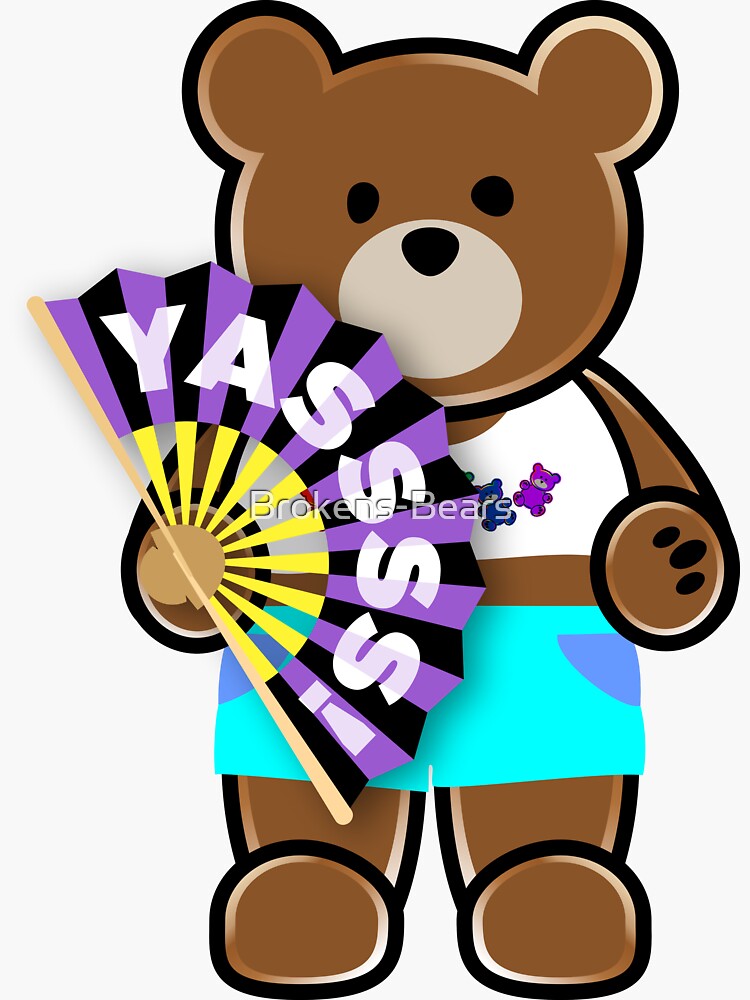 "Pride cub 3" Sticker for Sale by Brokens-Bears | Redbubble