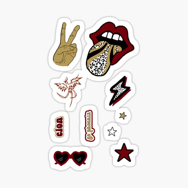 "Elon university VSCO groovy retro sticker pack" Sticker by mktd6 ...