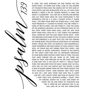 "Psalm 139 Wall Art" Poster for Sale by KAMdesignhaus | Redbubble