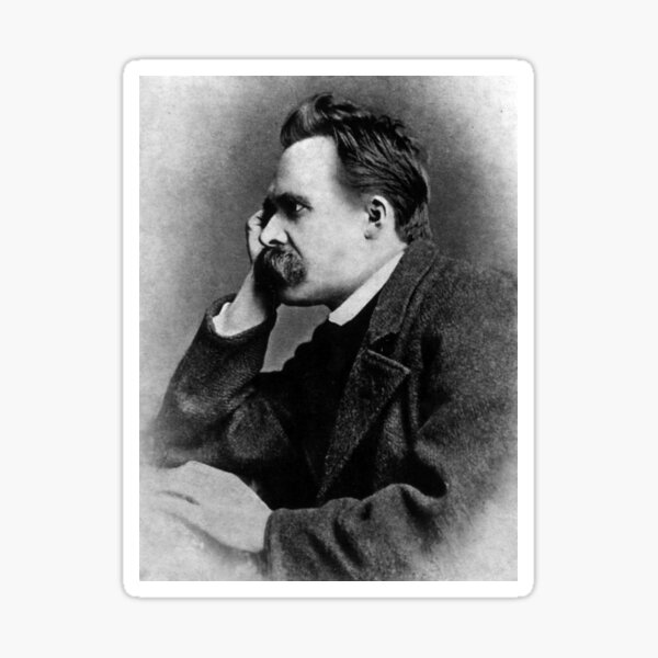 "Friedrich Nietzsche" Sticker by teedesiigner | Redbubble