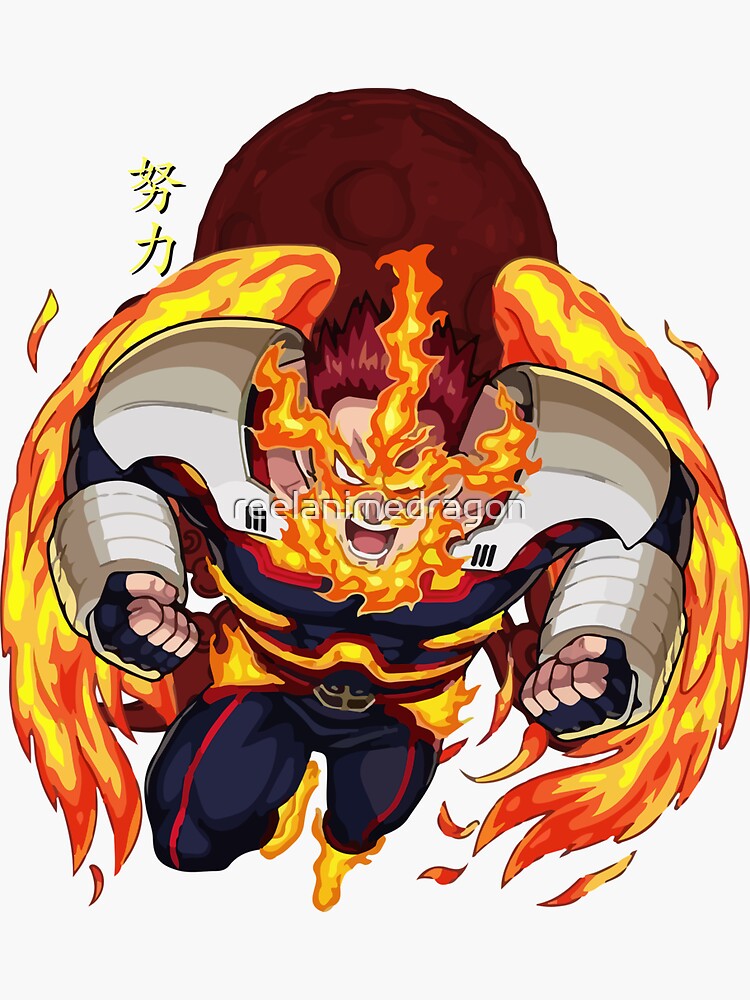 "Endeavor - My Hero Academia" Sticker by reelanimedragon | Redbubble
