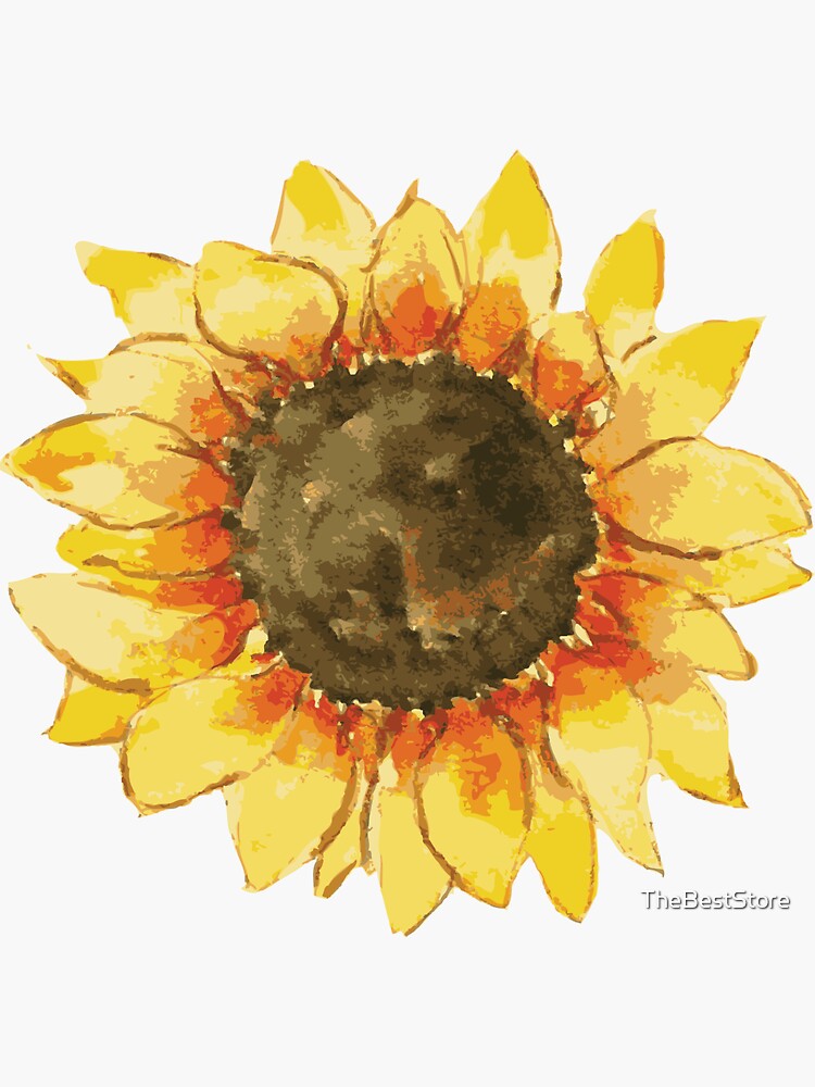 "Sunflower" Sticker for Sale by TheBestStore | Redbubble