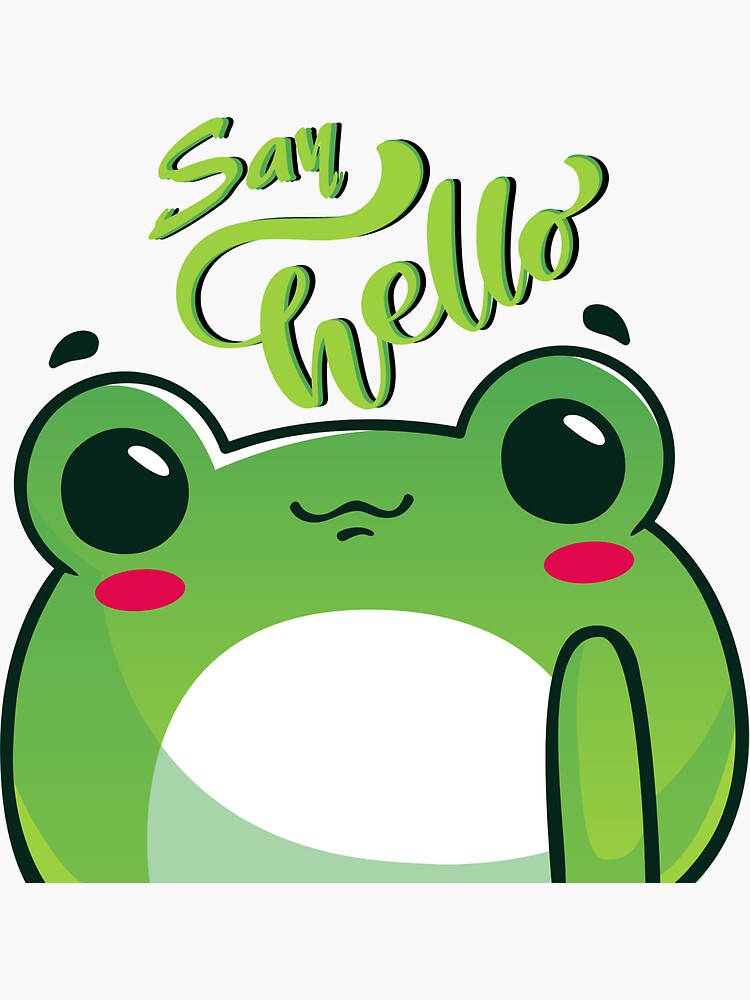 "Say Hello" Sticker by Calakan | Redbubble