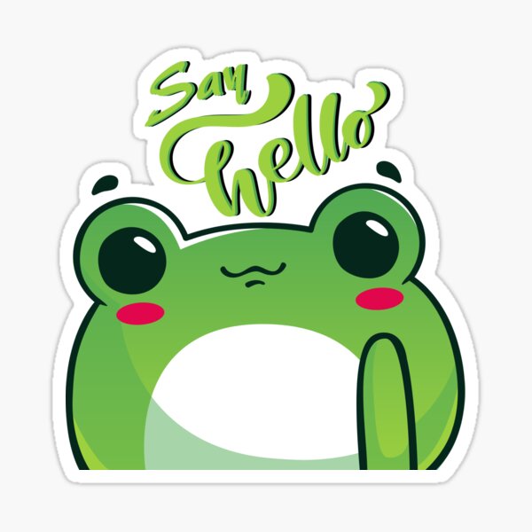 "Say Hello" Sticker by Calakan | Redbubble