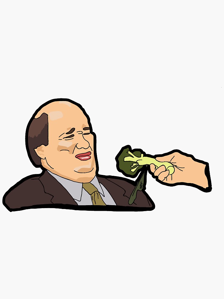 "kevin broccoli" Sticker by zackitay | Redbubble