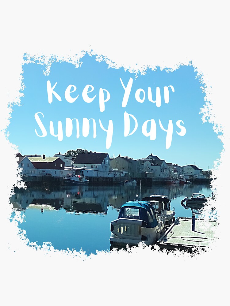 "Keep Your Sunny Days - Off Campus" Sticker by AlexTesl | Redbubble