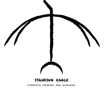"STANDING EAGLE - A BATOK TATTOO DESIGN (black) | TRIBAL SYMBOL & ITS ...