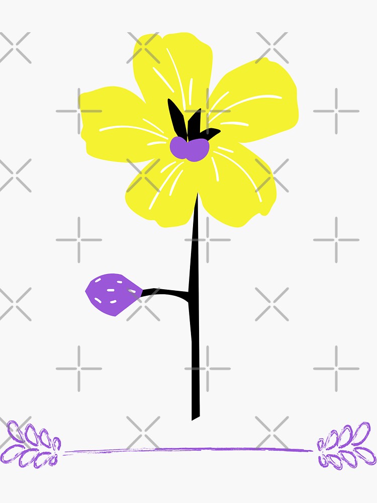 "Non flowery: subtle NON-BINARY flag" Sticker for Sale by MC141200 ...