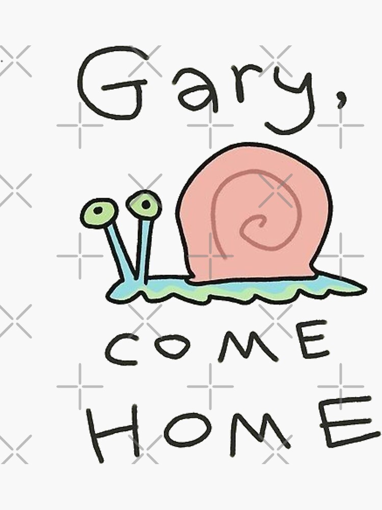 "Gary the snail - spongebob" Sticker for Sale by apstarz | Redbubble