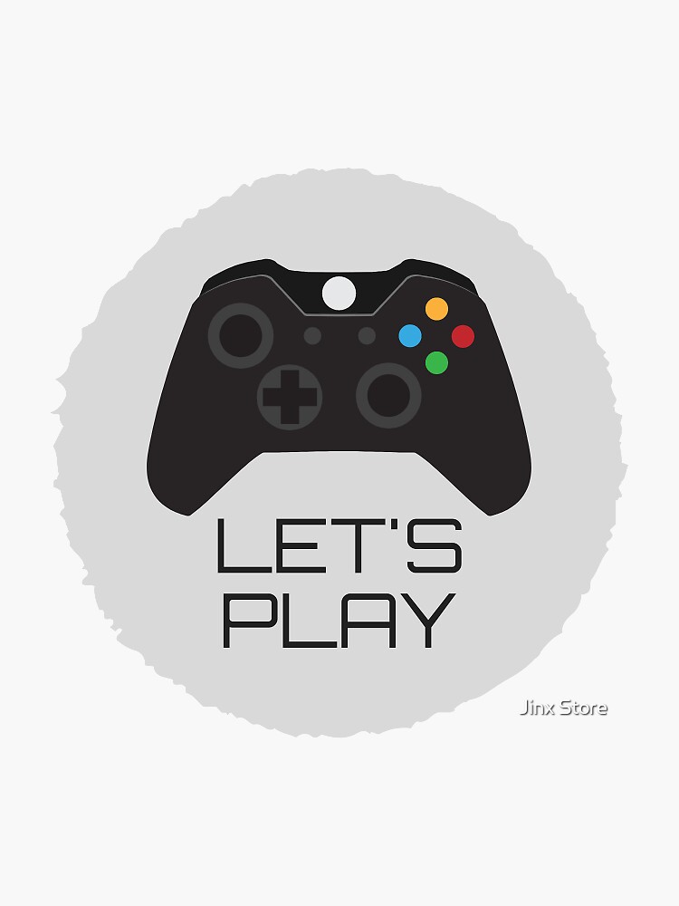 "Let's Play Sticker " Sticker by rns51 | Redbubble