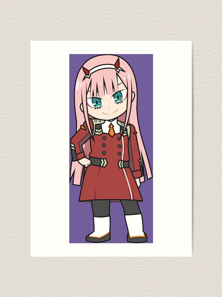 "Darling in the Franxx Zero Two Chibi" Art Print by ChibiCheems | Redbubble