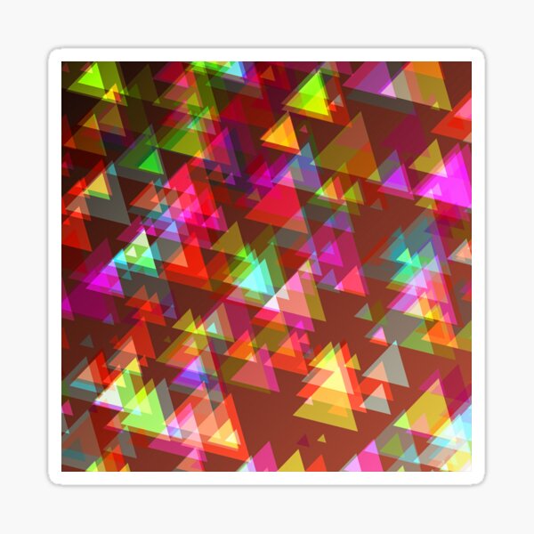 "Holographic Triangles" Sticker for Sale by Versatill | Redbubble