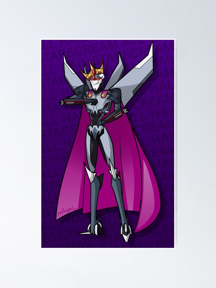 "All Hail Starscream" Poster for Sale by pandemi-doodles | Redbubble