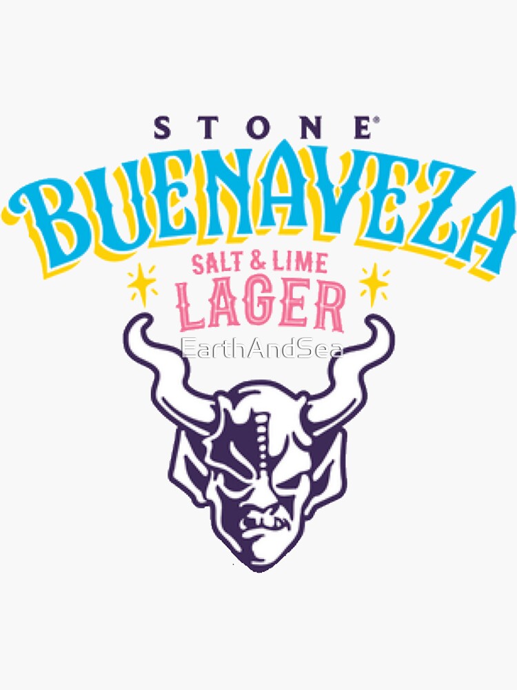 "Stone Brewery Buenaveza " Sticker for Sale by EarthAndSea | Redbubble