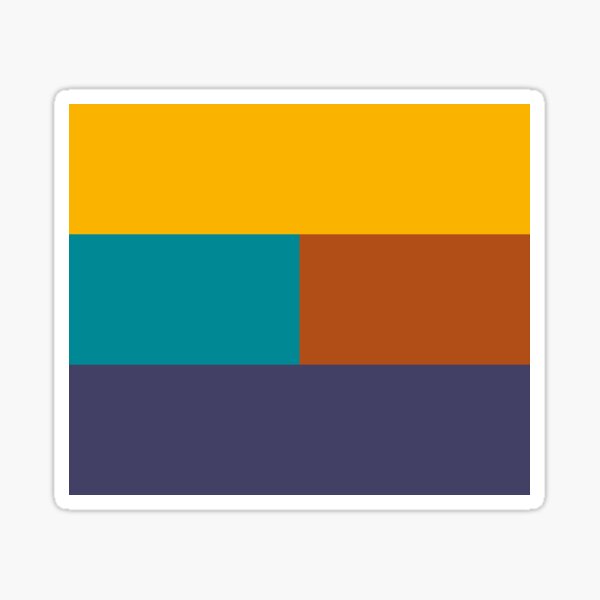 "Four Colour Block" Sticker for Sale by CounterPick | Redbubble