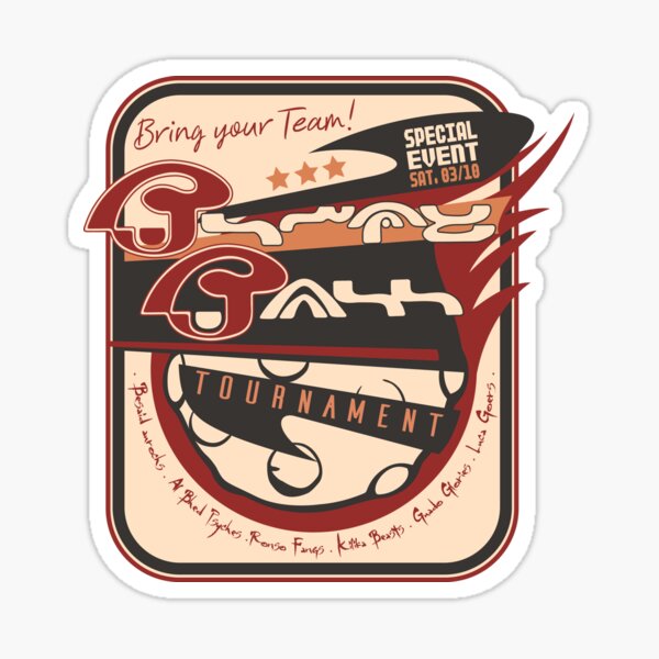"Blitzball tournament" Sticker for Sale by Mikespiritz | Redbubble