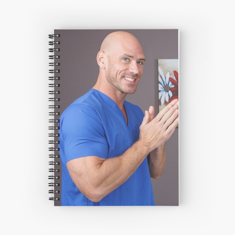 "johnny sins doctorr" Spiral Notebook for Sale by 123Gangrene | Redbubble