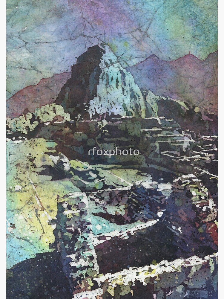 Cuaderno de espiral «Ruinas incas de Machu Picchu en Perú. Pintura de ...