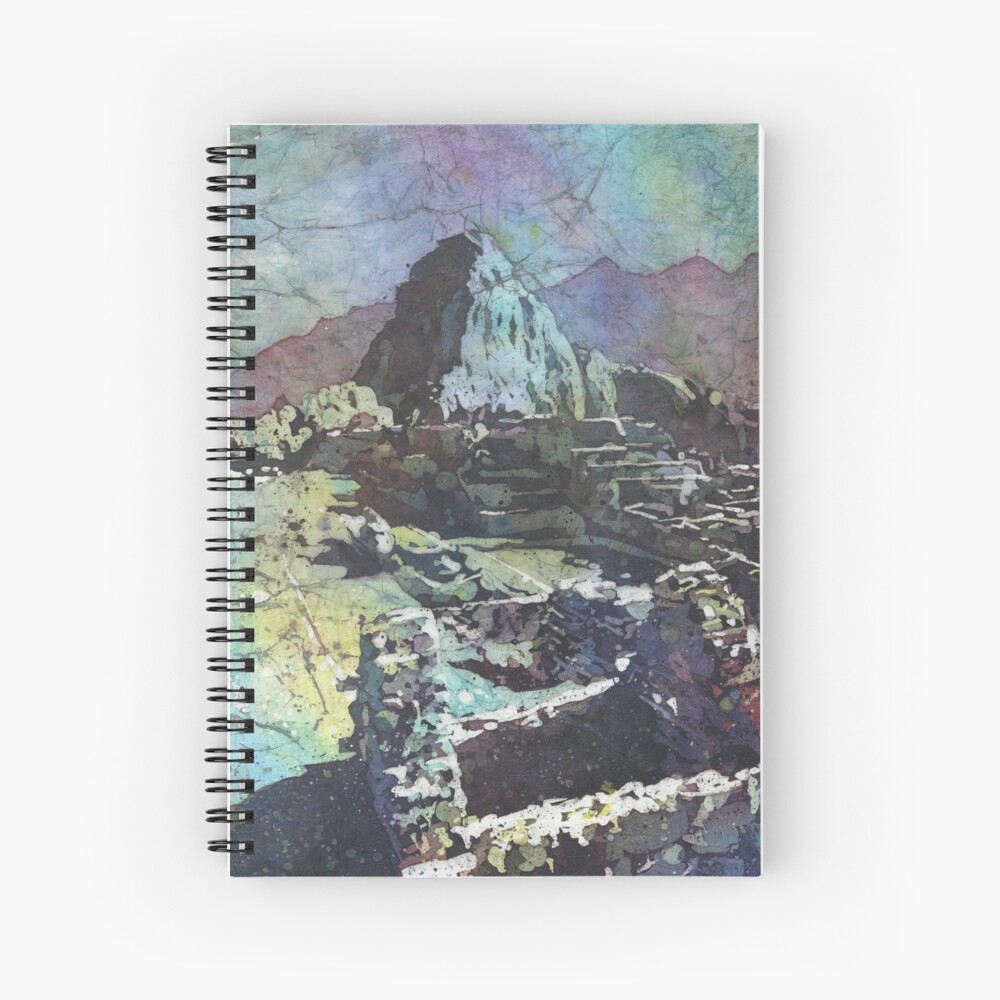 Cuaderno de espiral «Ruinas incas de Machu Picchu en Perú. Pintura de ...