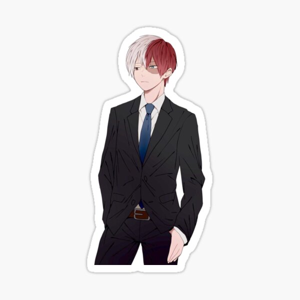 "boku no hero academia fanart todoroki" Sticker for Sale by eman ...