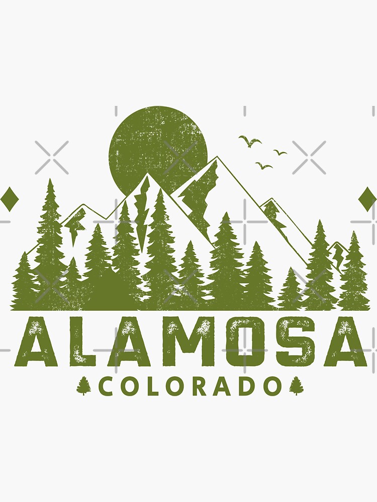 "Alamosa Colorado Mountain View" Sticker for Sale by Home-Spirit ...