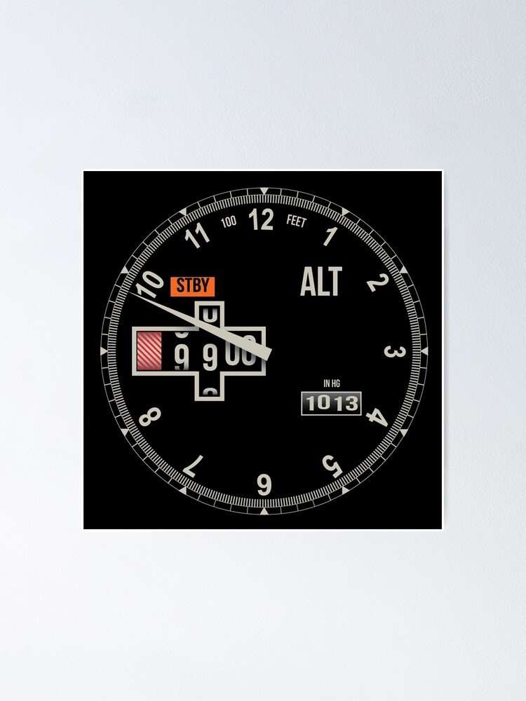 "Altimeter" Poster by Yorkiedesign | Redbubble