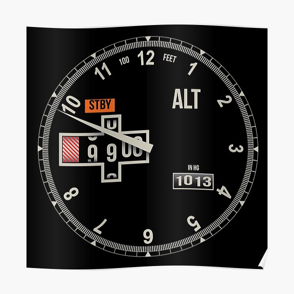 "Altimeter" Poster by Yorkiedesign | Redbubble