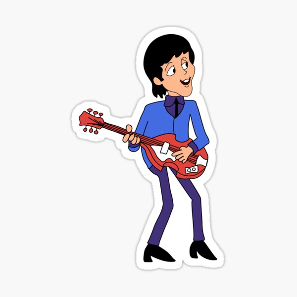 "Guitar Paul" Sticker for Sale by littledipper618 | Redbubble