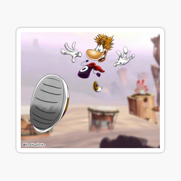 "Rayman" Sticker for Sale by KnockoutNiko | Redbubble