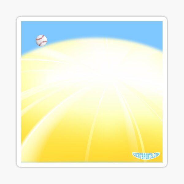 "Baseball Art and Baseball Merch Featuring A Dinger Hit Into The Sun ...