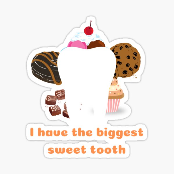 "The Biggest Sweet Tooth" Sticker for Sale by xRoro | Redbubble