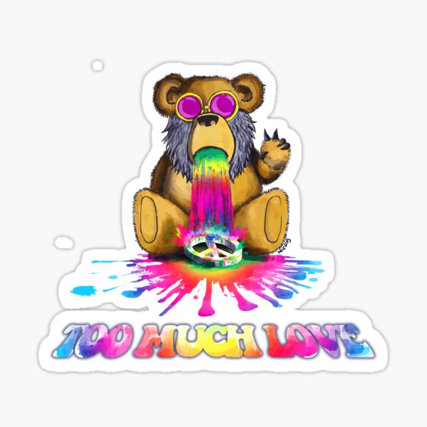 "Too Much Love 2015" Sticker for Sale by the-grindilkin | Redbubble