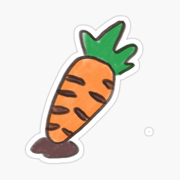 "Carrot" Sticker for Sale by iiizweiii | Redbubble