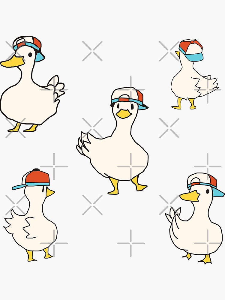 "Dancing Duck Meme Shuba Shuba Funny Cute Duck" Sticker for Sale by ...