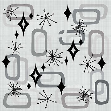 "Retro 60's Minimal Design in Gray" Sticker for Sale by Sharon Schwalbe ...