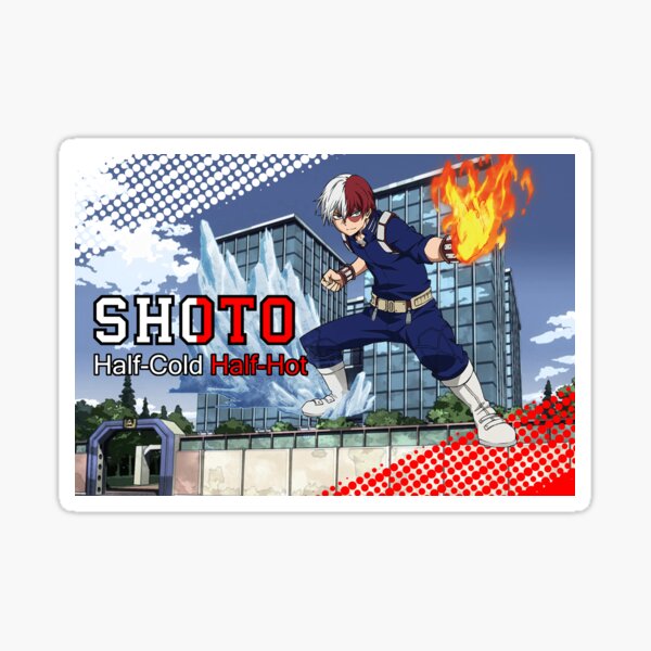"Shoto Todoroki (Shoto)" Sticker by VelvetZone | Redbubble