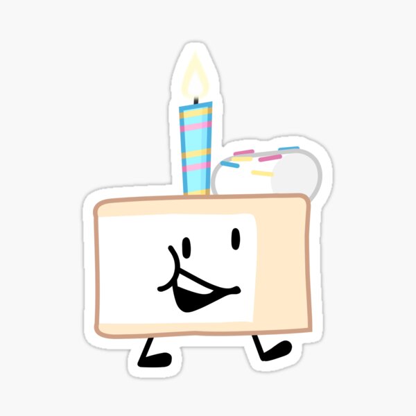 "bfb birthday cake " Sticker for Sale by billyandgraham | Redbubble