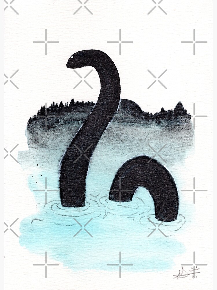 "Lock Ness Monster" Poster by Adca-art | Redbubble