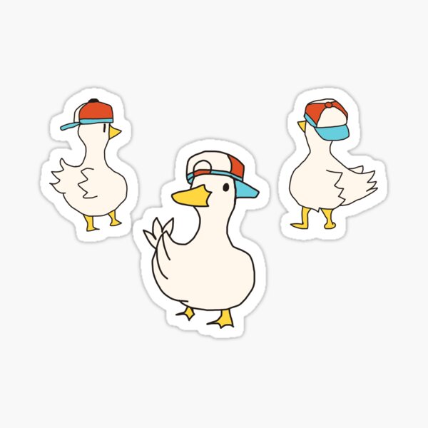 " Shuba Dancing Duck Meme Funny Cute Duck Wearing Hat" Sticker for Sale ...
